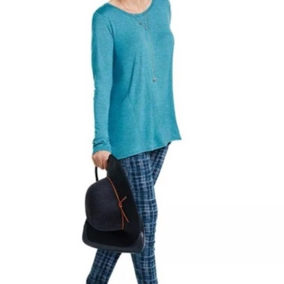 CAbi | Tops | Cabi 356 Teal Long Sleeve Swing Tunic Xlarge Euc | Poshmark